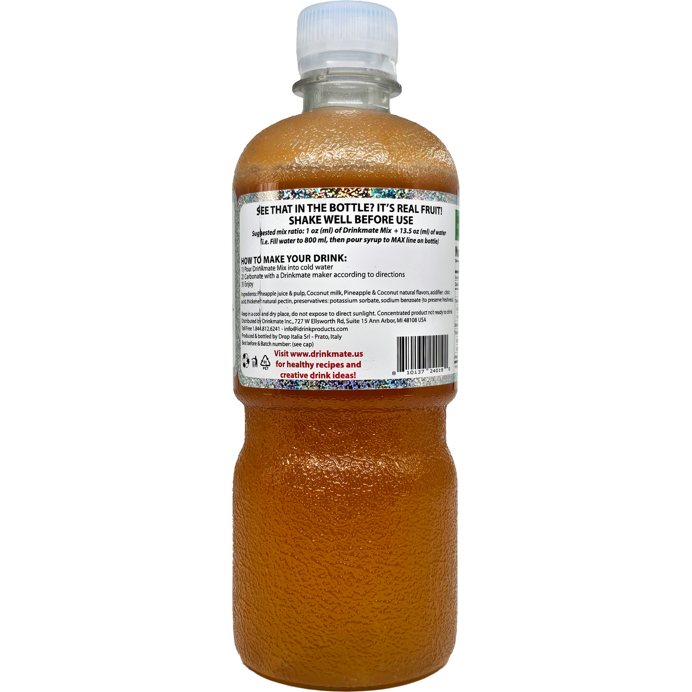 Pina Colada Premium Italian Syrup (Non-Alcoholic) – Drinkmate USA