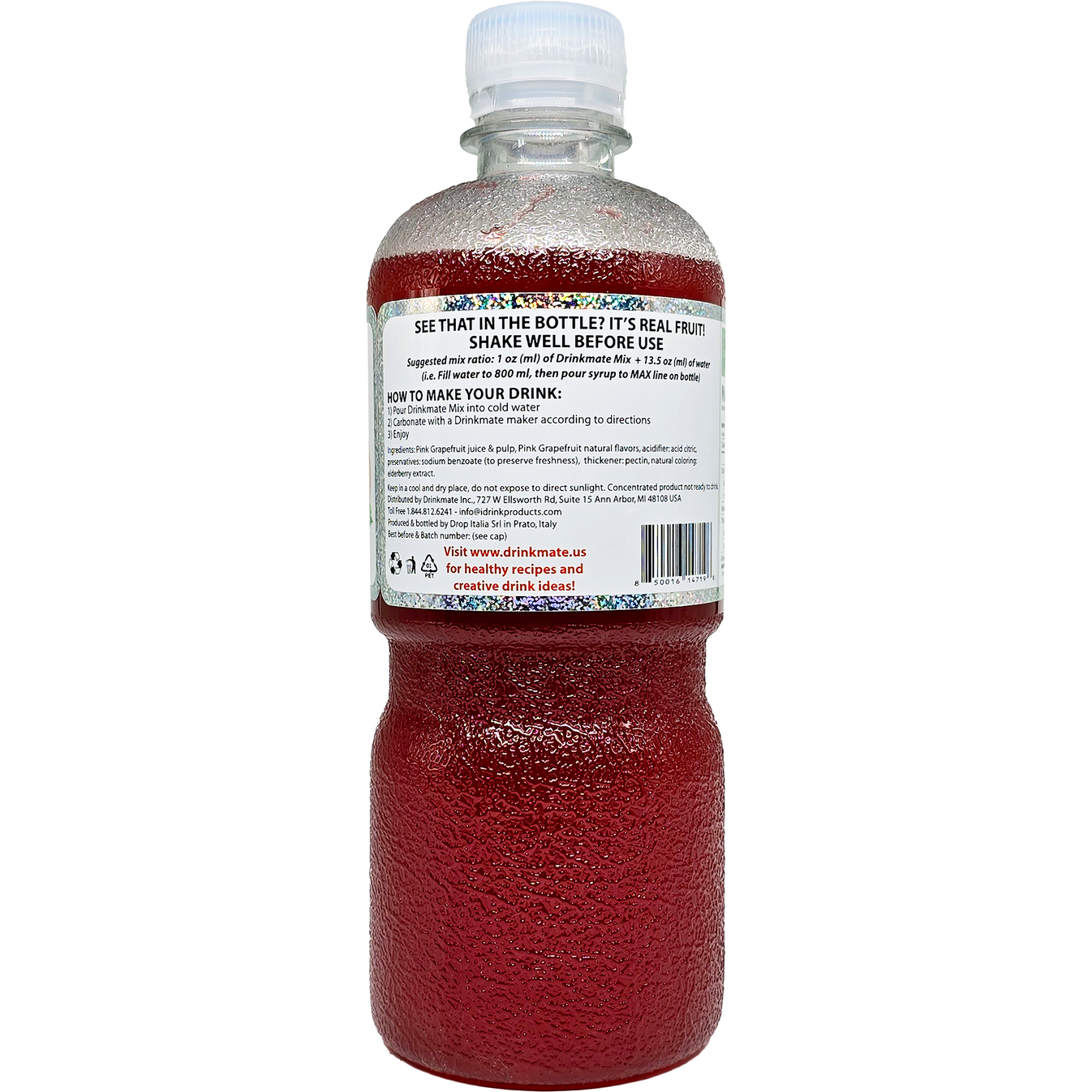 Pink Grapefruit Premium Italian Syrup – Drinkmate USA