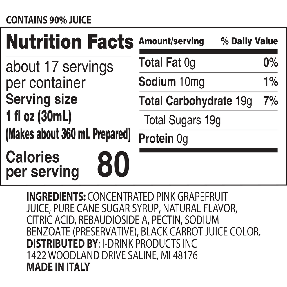 Pink Grapefruit Premium Italian Syrup – Drinkmate USA
