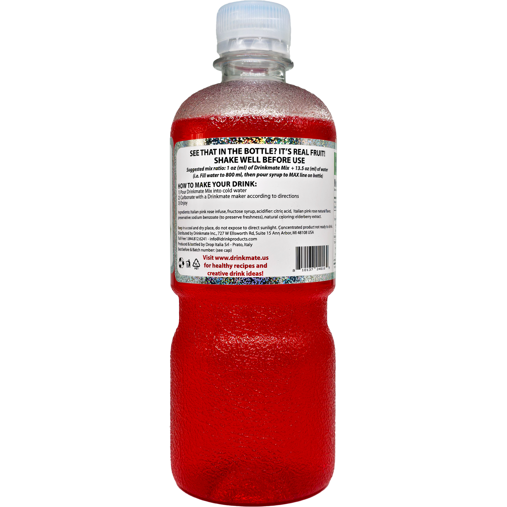 Pink Rose Premium Italian Syrup – Drinkmate USA