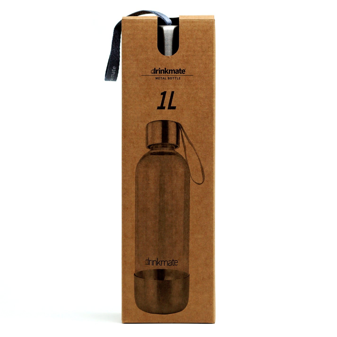 1L PET Bottle - Stainless Steel Base & Cap – Drinkmate USA