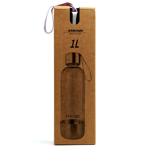 1L PET Bottle - Stainless Steel Base & Cap – Drinkmate USA